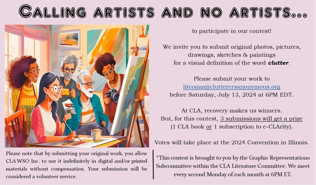 06022024 GRS contest flyer - Clutterers Anonymous